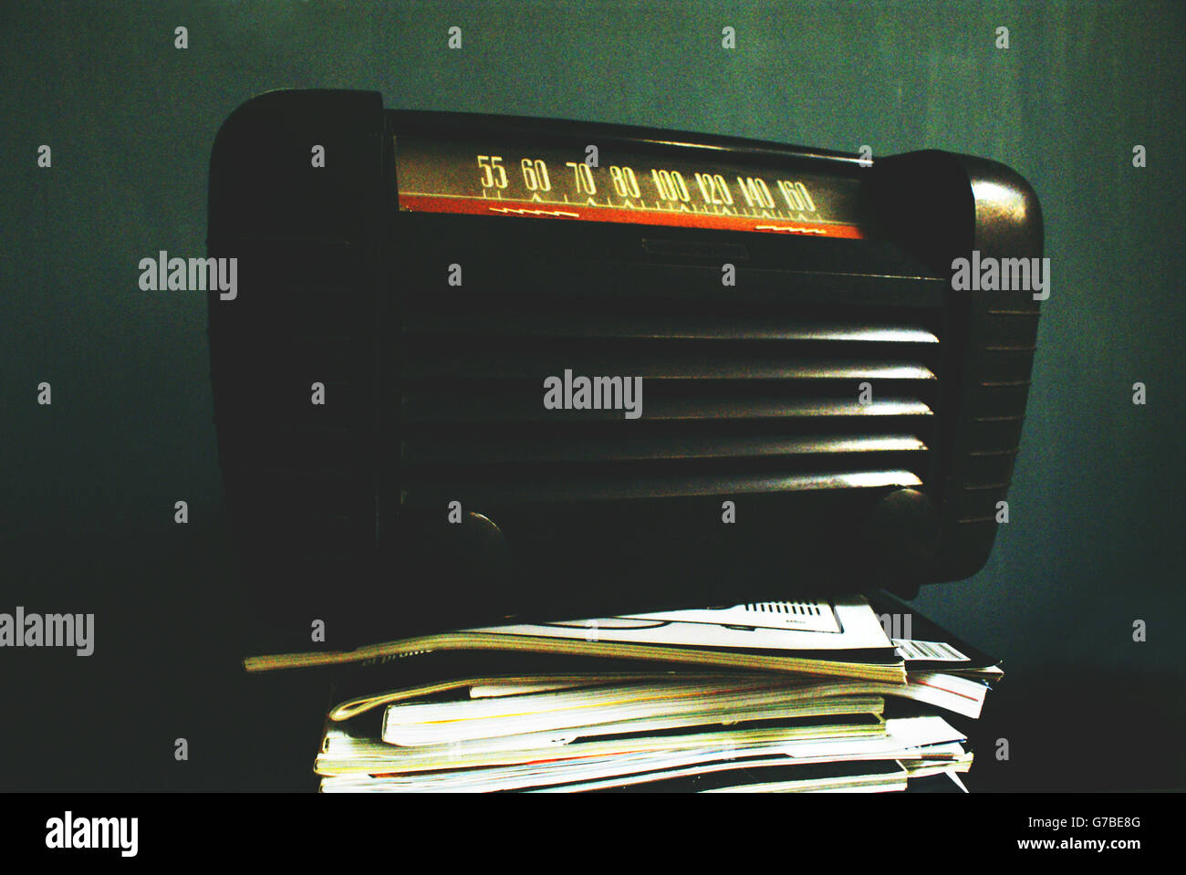 Photograph of an old retro radio Stock Photo - Alamy