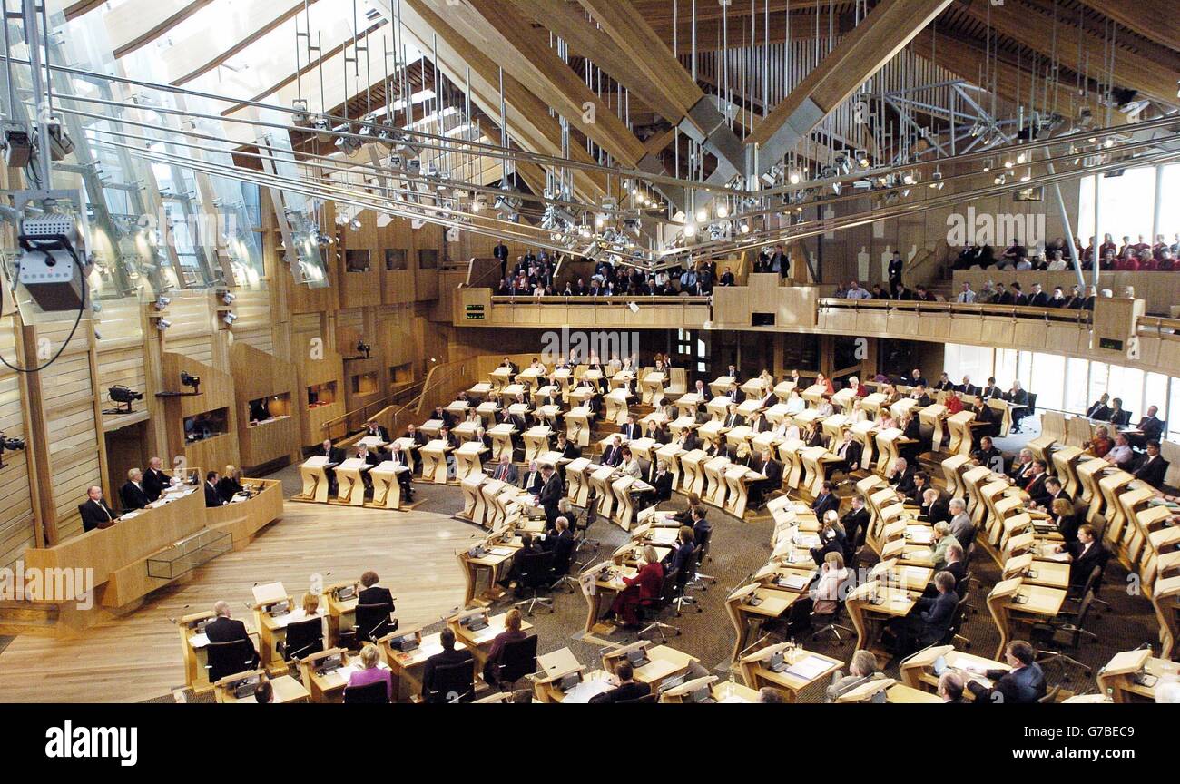 Scottish Parliament open Stock Photo - Alamy
