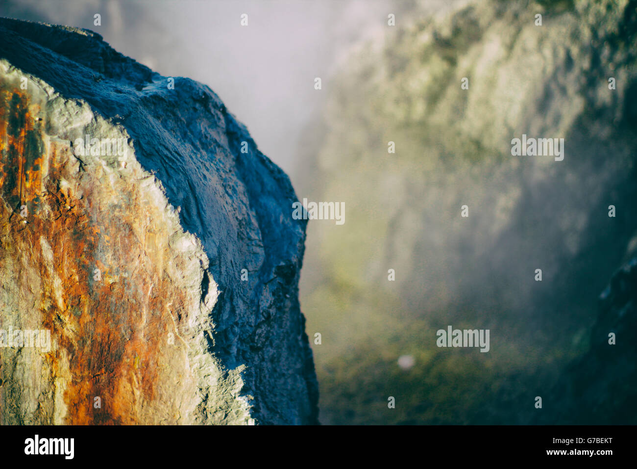 Photograph of some steam and rocks on blurred backgroung Stock Photo ...