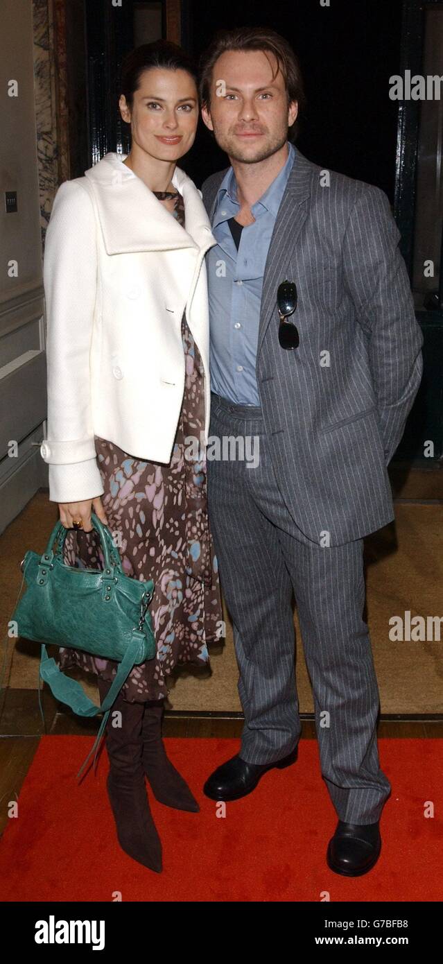 Actor Christian Slater and his wife Ryan Haddon arrive for the Dom ...