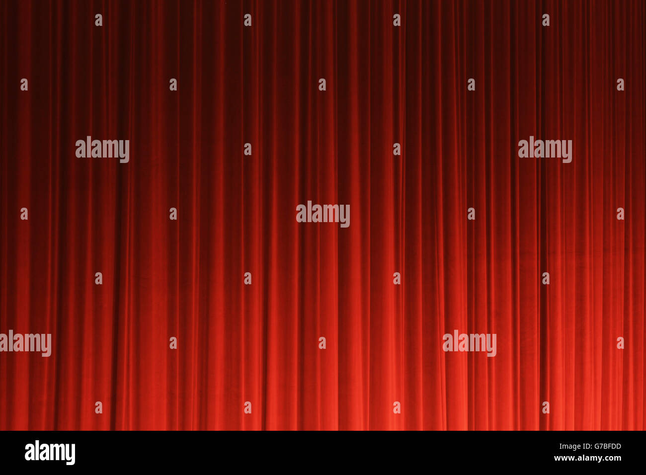 Photograph of a red theater curtain Stock Photo - Alamy