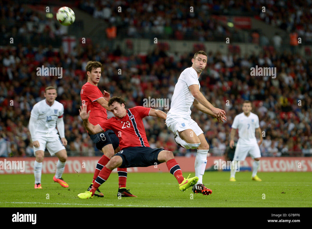 Englands gary cahill international friendly wembley stadium hi-res ...