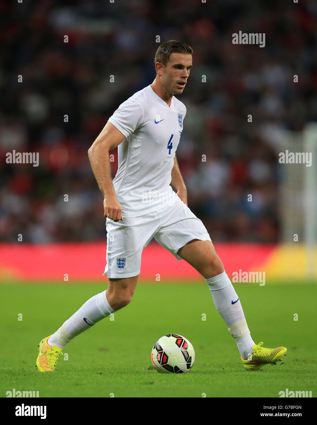 England's Jordan Henderson during the International Friendly at Wembley ...