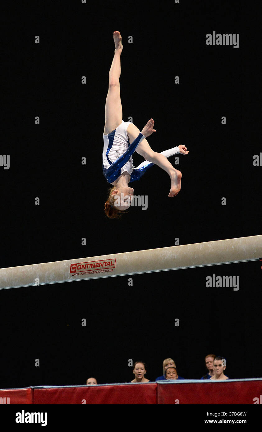 Scotland's Laura Jane Core in action during the Girls Gymnastics during ...
