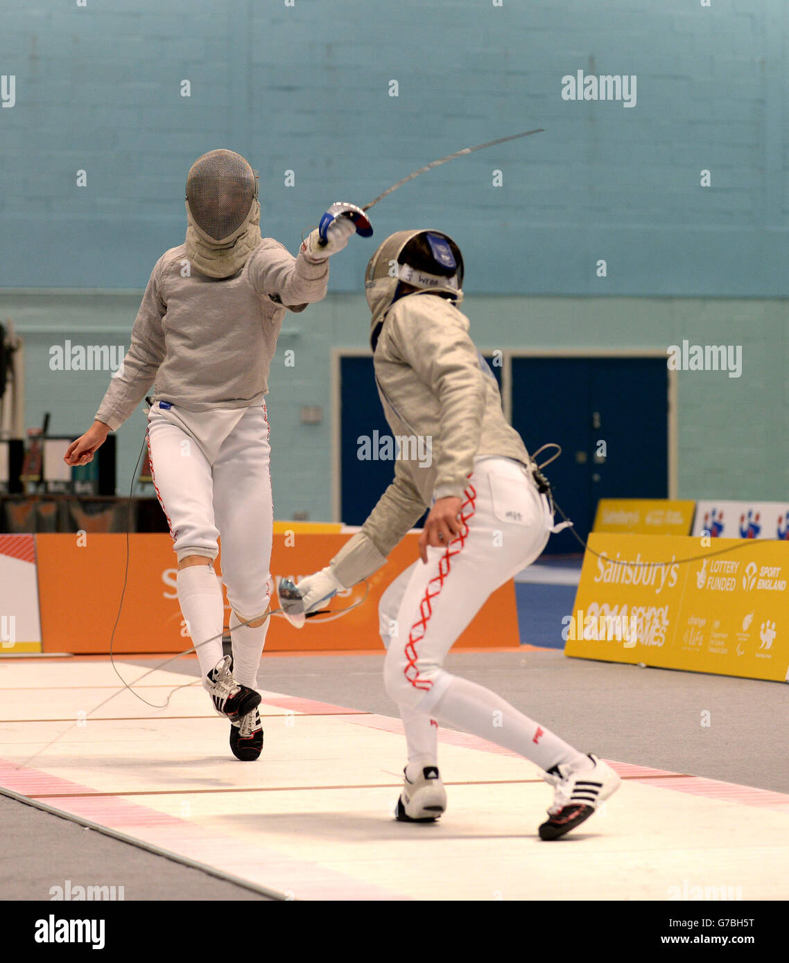 Fencing sabre final between hi-res stock photography and images - Alamy