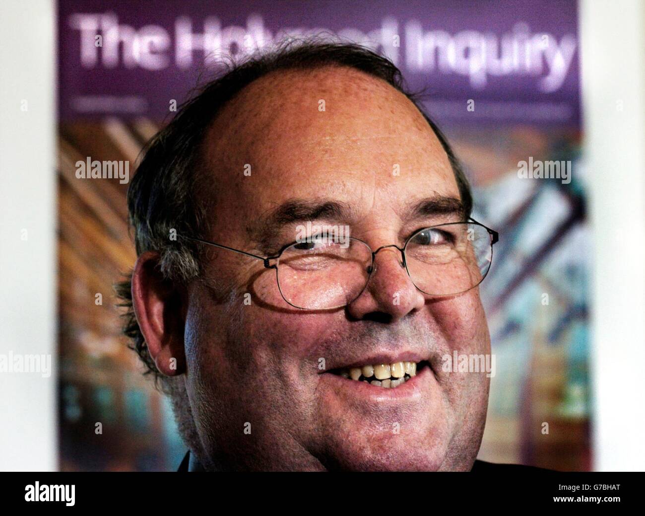 Lord Fraser arrives at the Scottish Land Court. The Tory peer's report ...