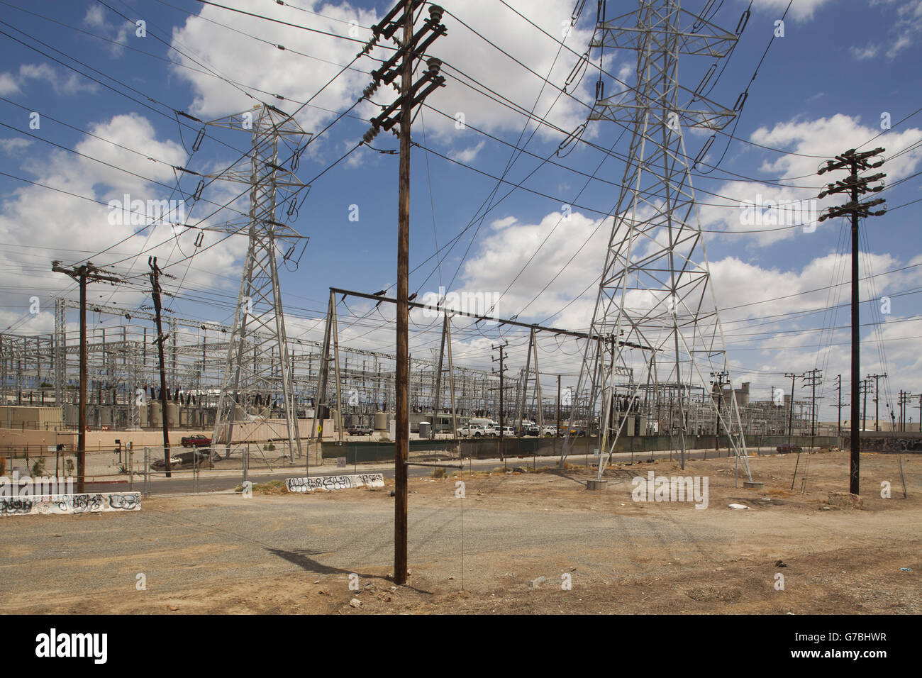Power Lines Los Angeles California High Resolution Stock Photography ...