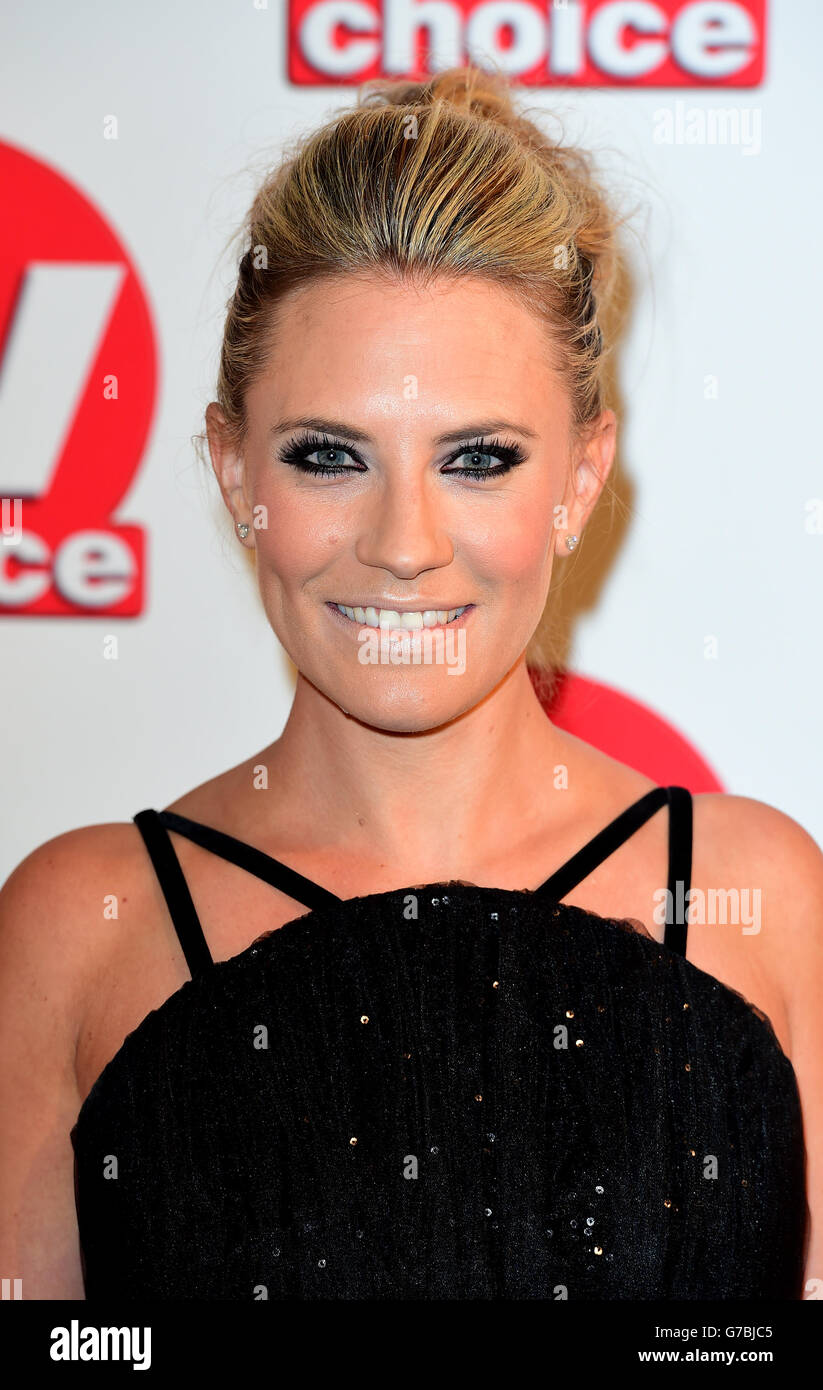 Georgie Thompson attending the TV Choice Awards at the Hilton Hotel in ...