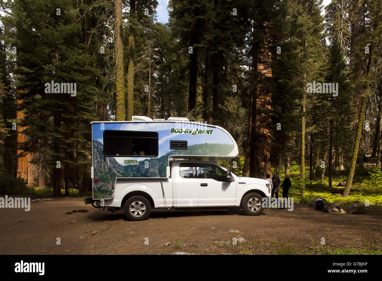 A camper truck, Sequoia National Park, California, USA Stock Photo - Alamy