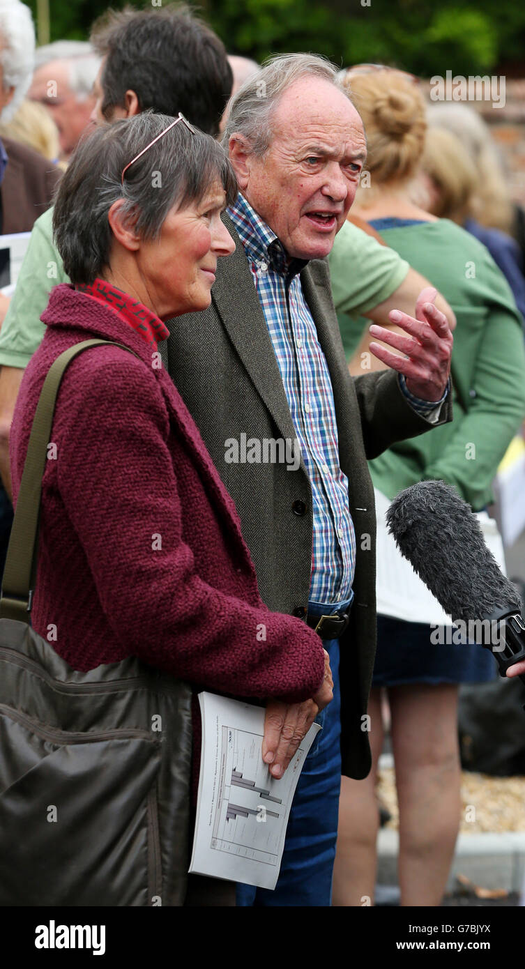 Actor and local resident James Bolam with his wife actress Susan ...