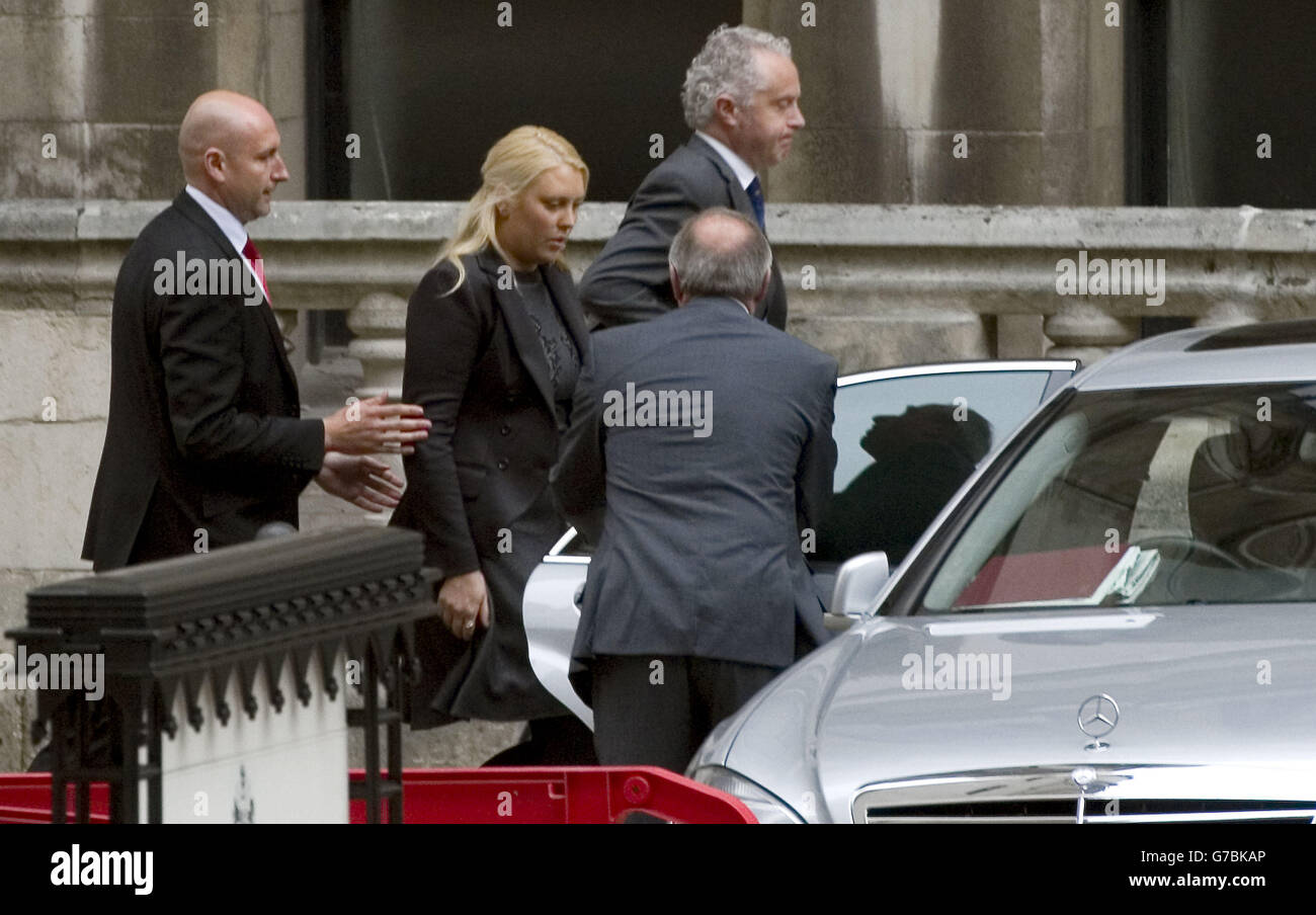 Mel Greig leaves the Royal Courts of Justice, London after attending ...