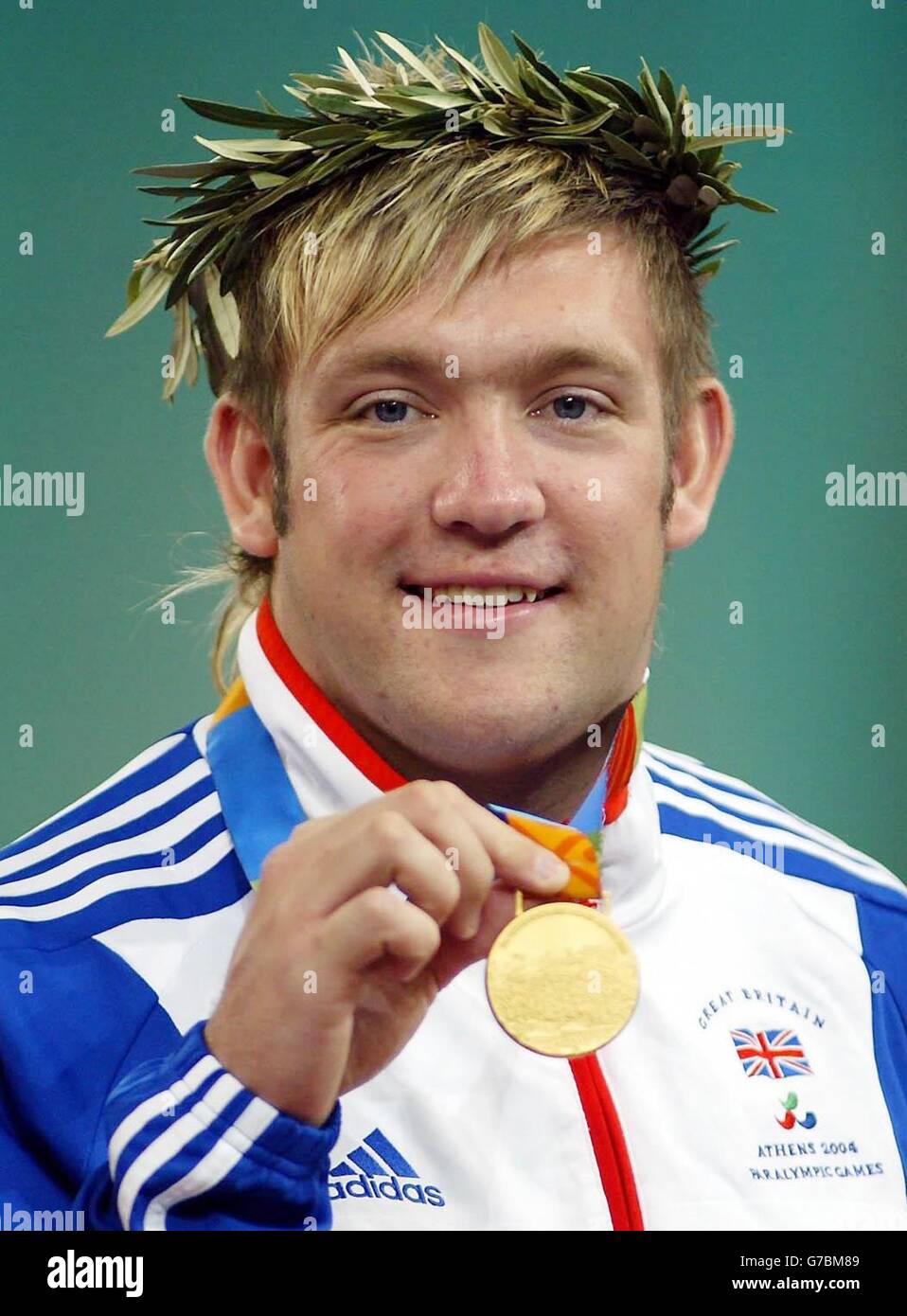 Sport athletics smiling gold medal head shoulders daniel greaves hi-res ...