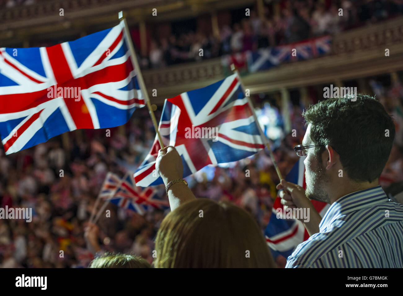 The Last Night of the BBC Proms at the Royal Albert Hall, London Stock ...