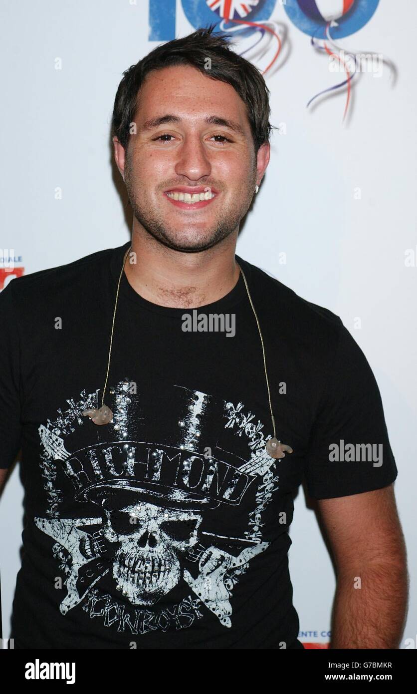 Singer Anthony Costa from boy band backstage during the Entente ...