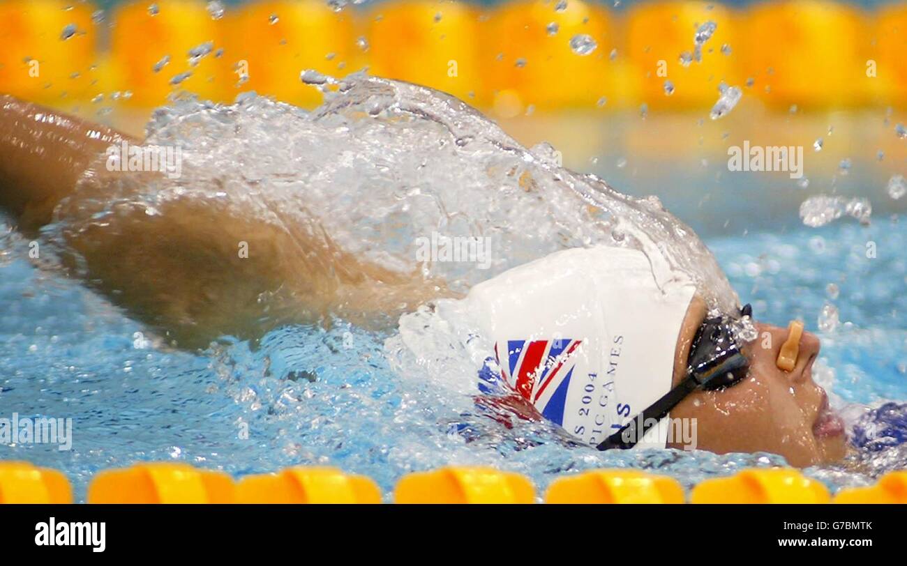 Great Britain's Nyree Lewis completes during the heats of the Women's ...