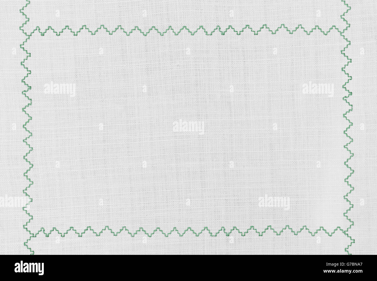 Aqua green embroidered border Stock Photo - Alamy