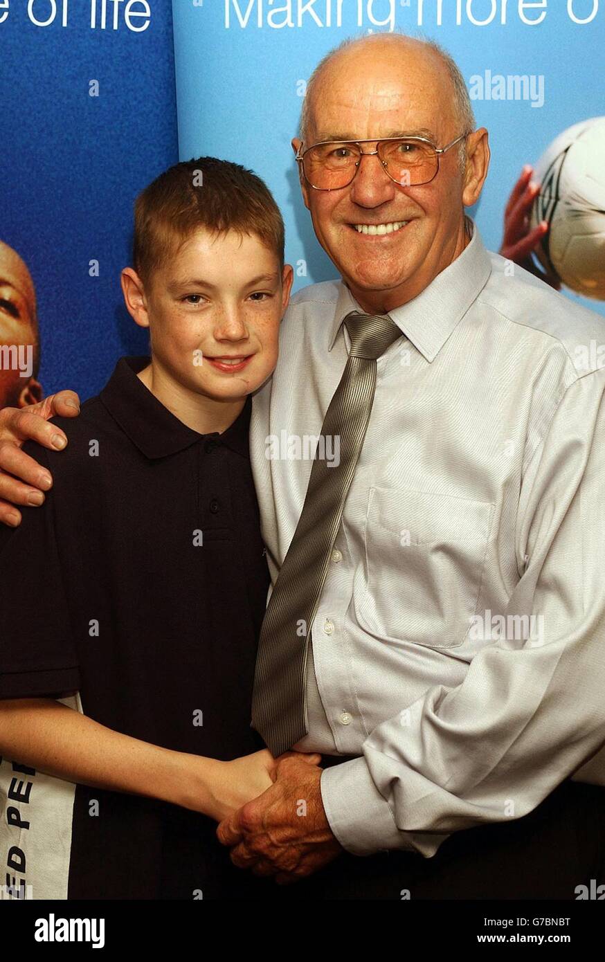 Mr Jim Nicholson, 67, from Newcastle with Grandson Josh Nicholson aged ...