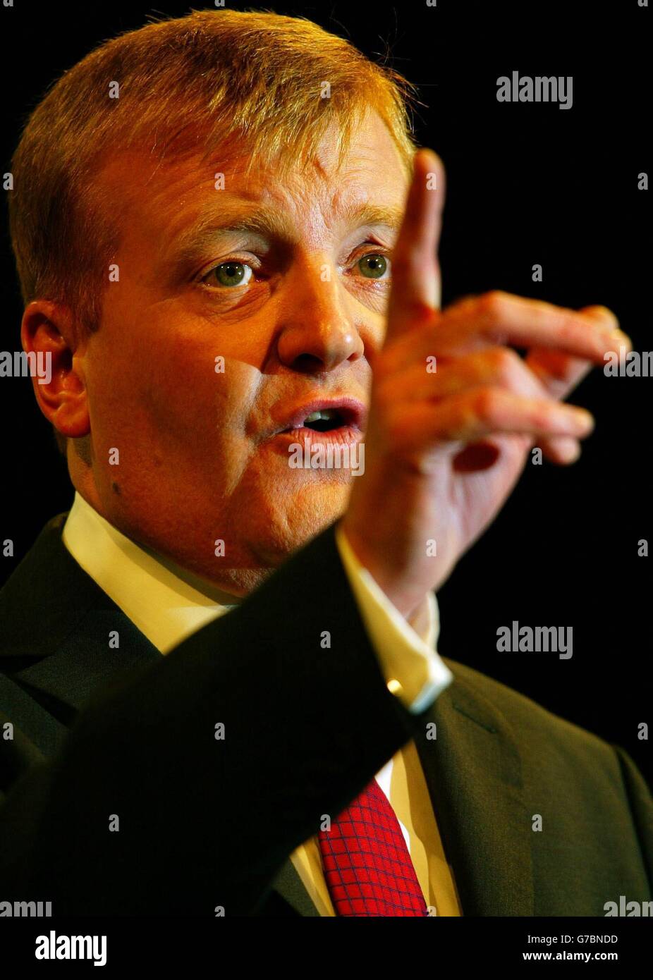 Leader charles kennedy makes a speech hi-res stock photography and ...