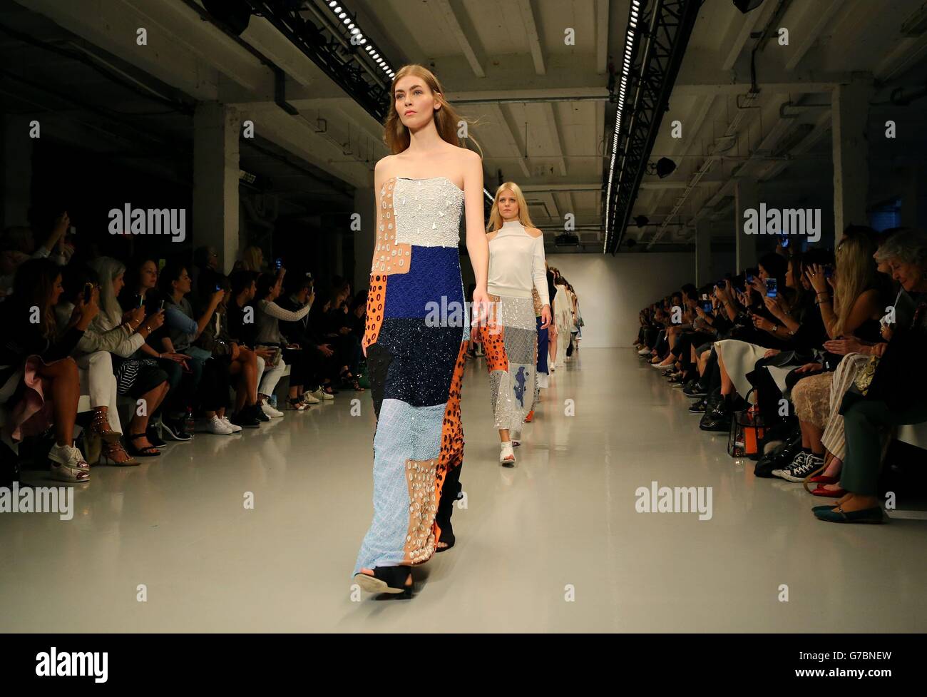 Models on the catwalk during the Osman catwalk show, at Victoria House ...