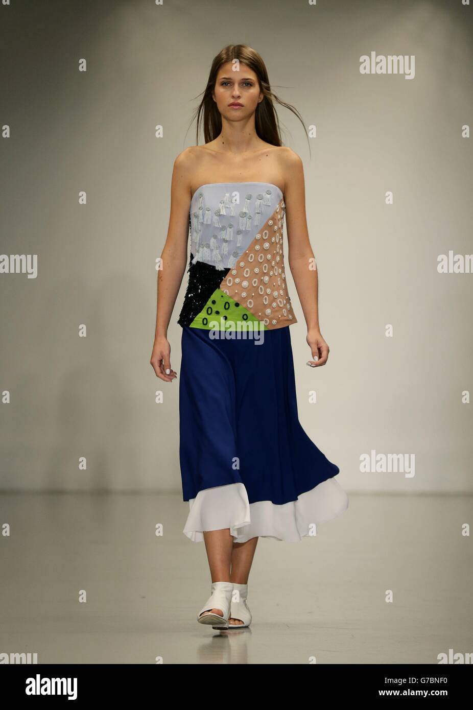Models on the catwalk during the Osman catwalk show, at Victoria House ...
