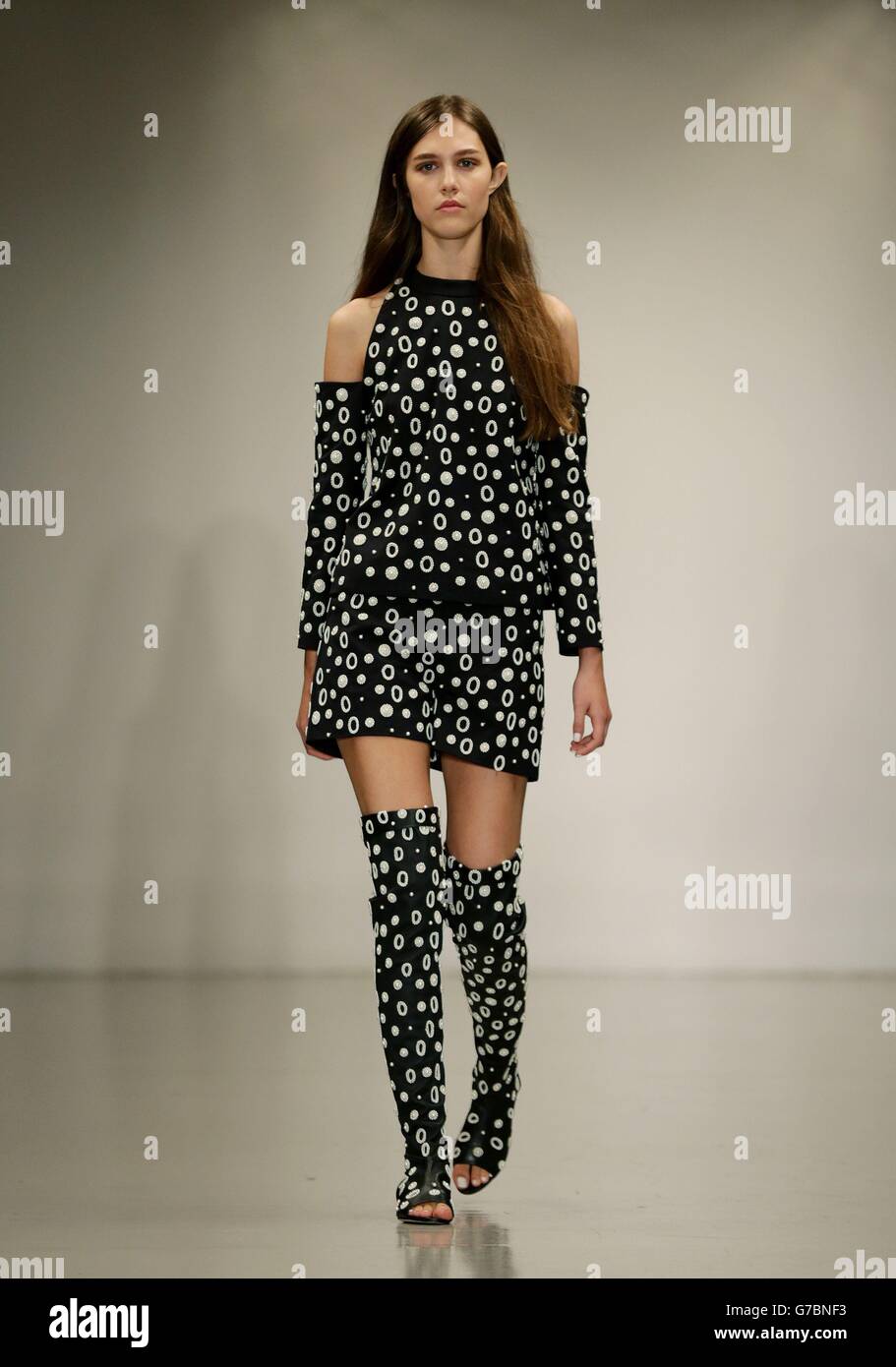 Models on the catwalk during the Osman catwalk show, at Victoria House ...