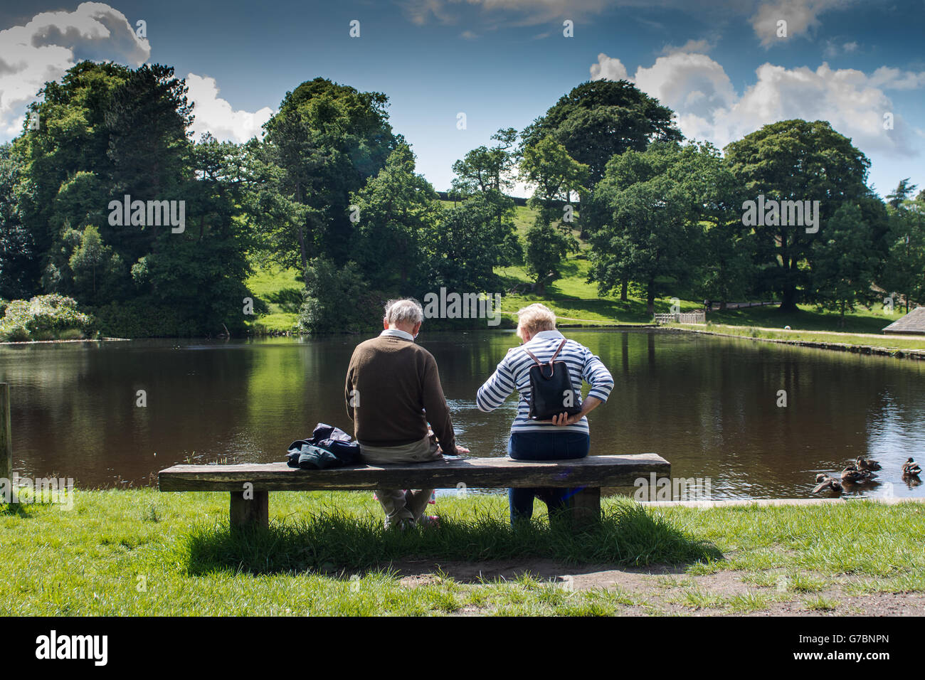 Picnic at Lyme park, home of the legh family of lancashire Stock Photo ...