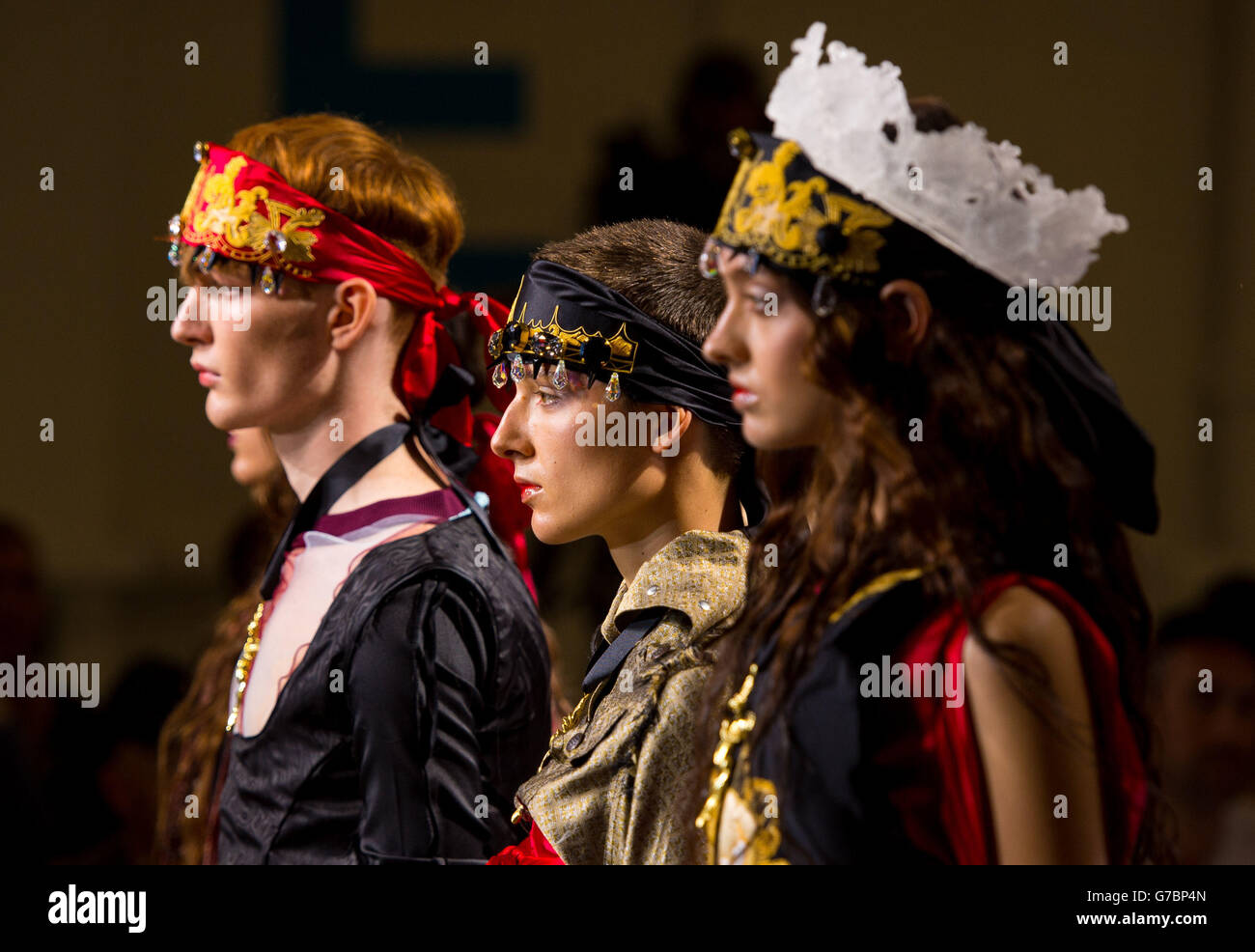 Models on the catwalk during the Fashion East catwalk show, at the ...