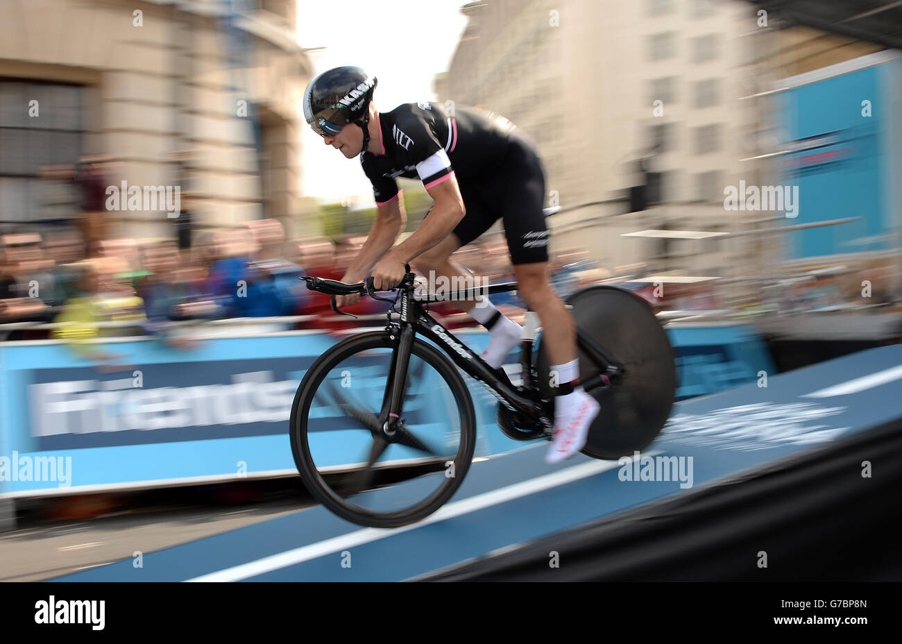 Rapha Condor JLT's Chris Opie starts in the Individual Time Trial ...