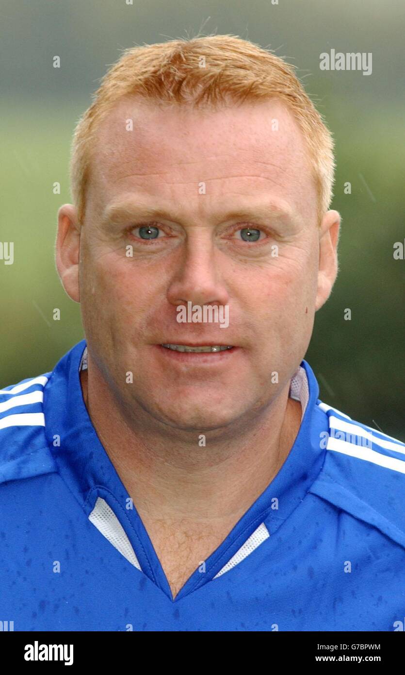Celebrity footballer Thomas Craig poses for photographers during a ...