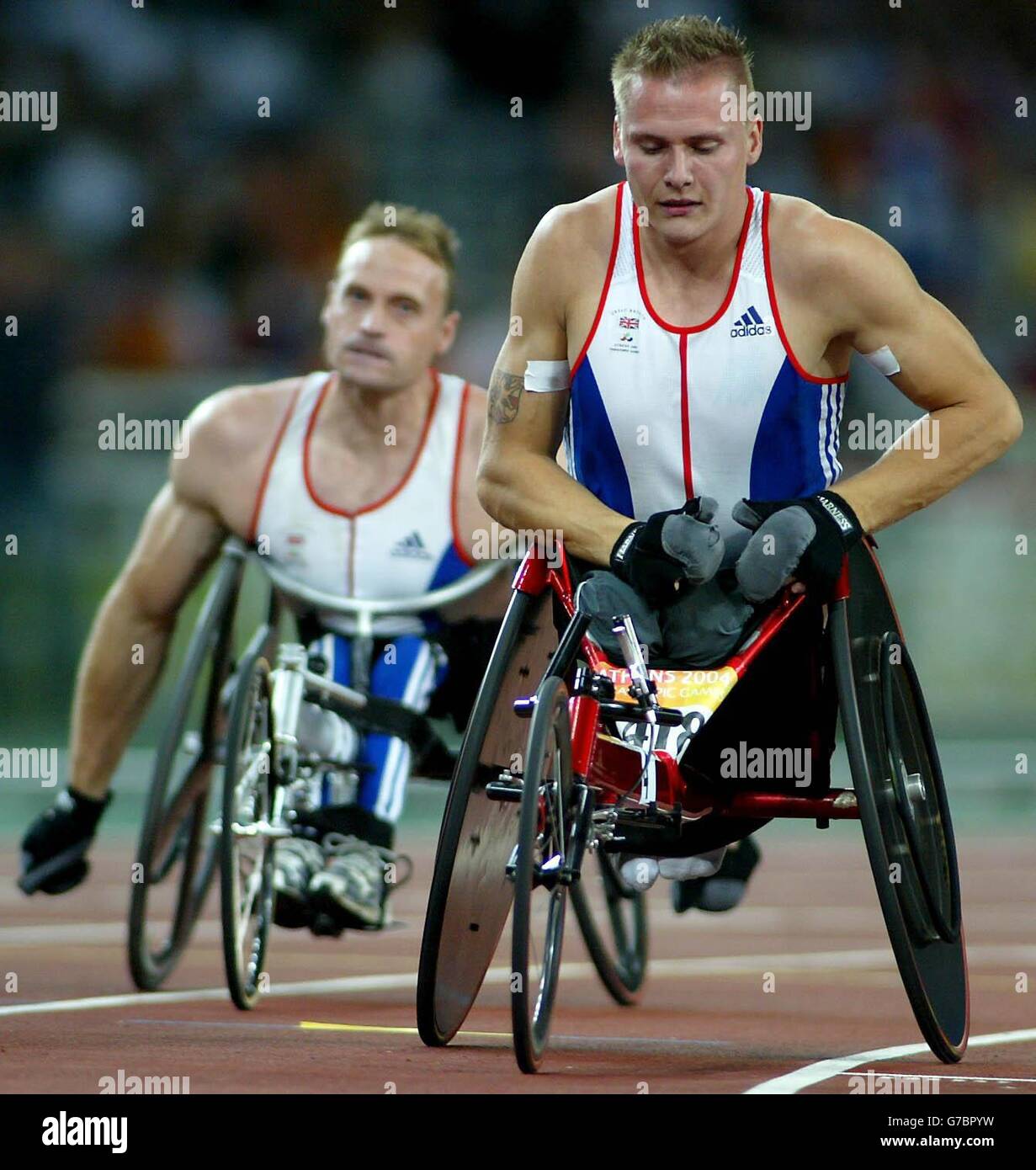 Paralympics Dave Weir and David Holding Stock Photo - Alamy