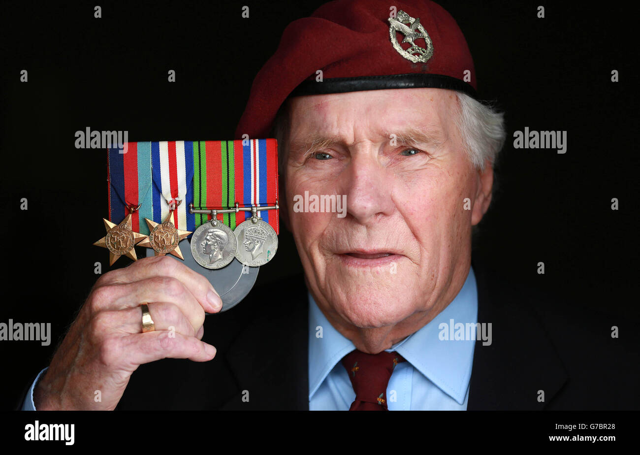 Des Page, a 91-year-old World War II veteran from Maidstone in Kent ...