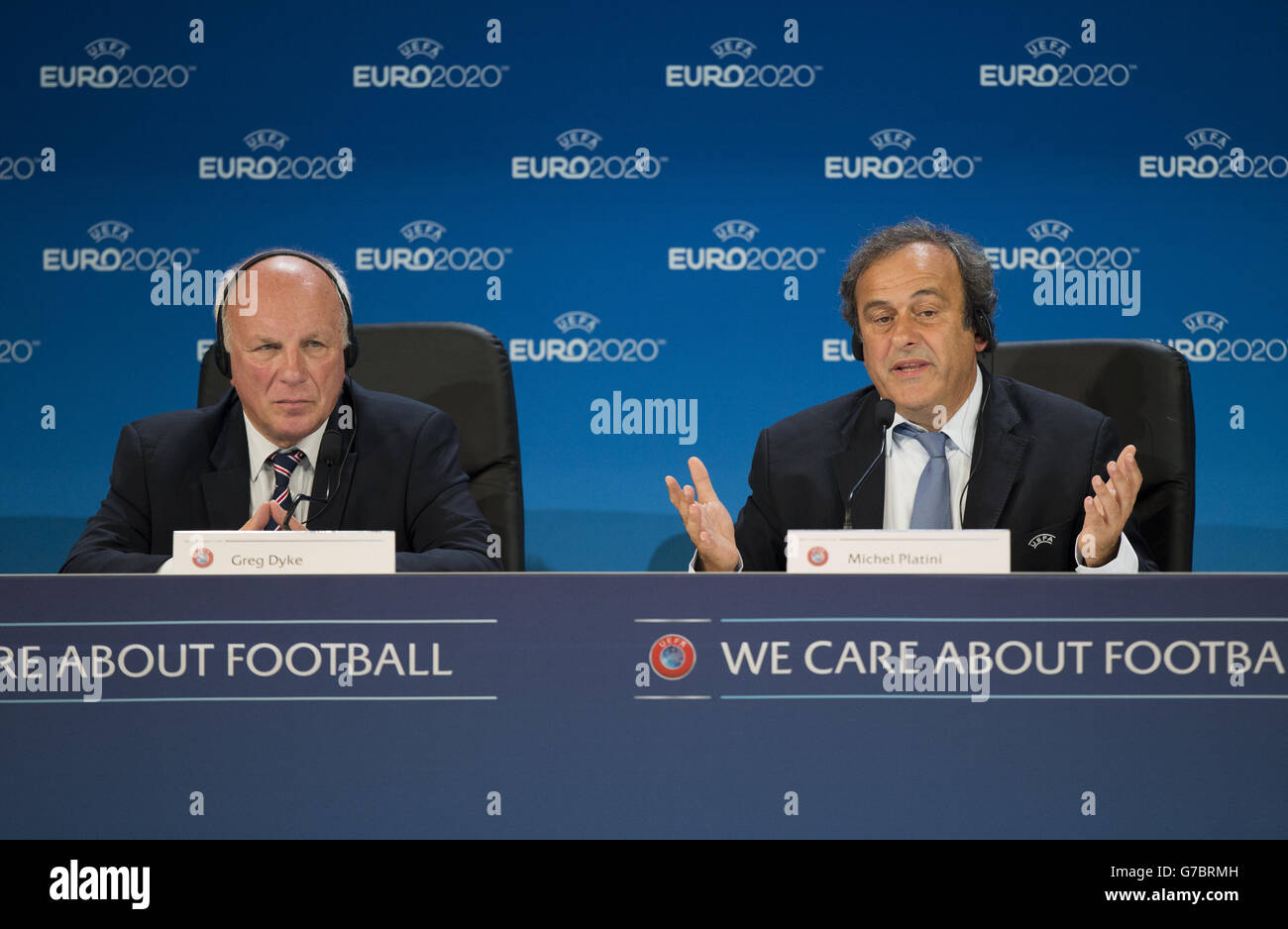 Uefa euro 2020 host cities announcement ceremony hi-res stock ...