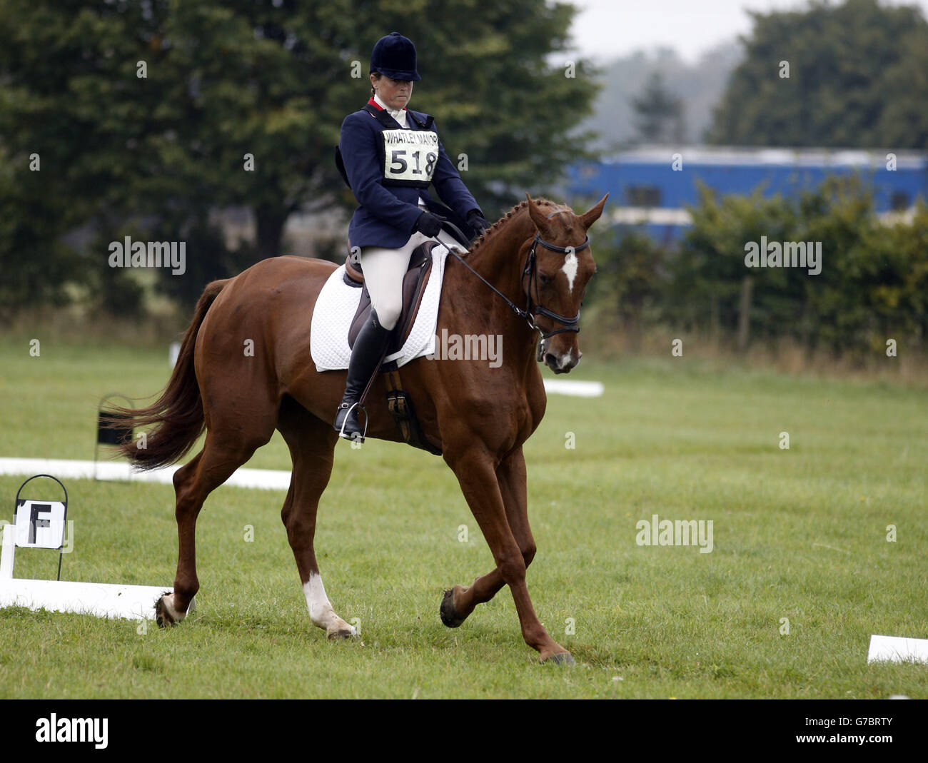 Great Britain's Pippa Funnell riding Redesigned competes during day one ...