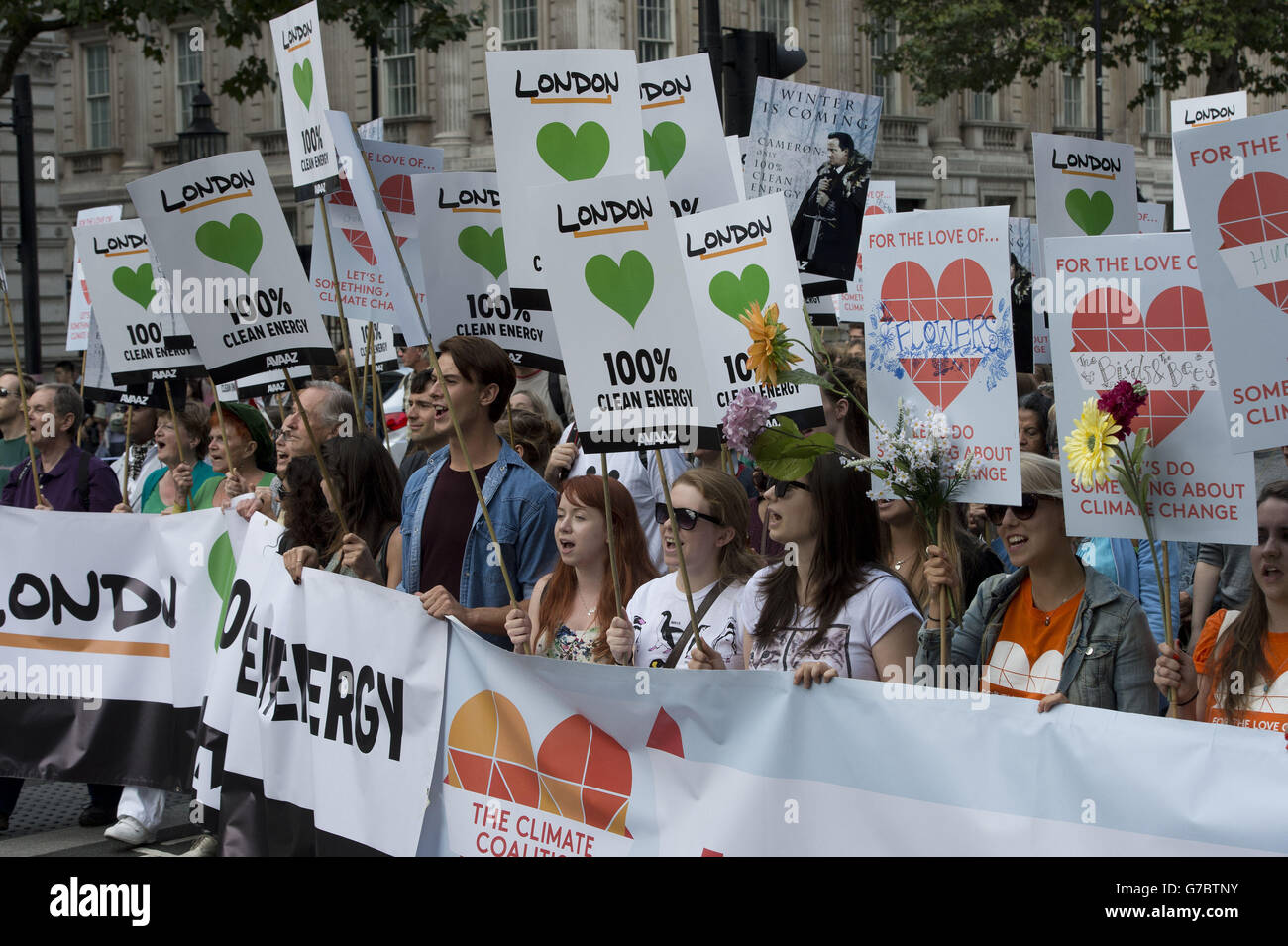The People's Climate March - London Stock Photo - Alamy