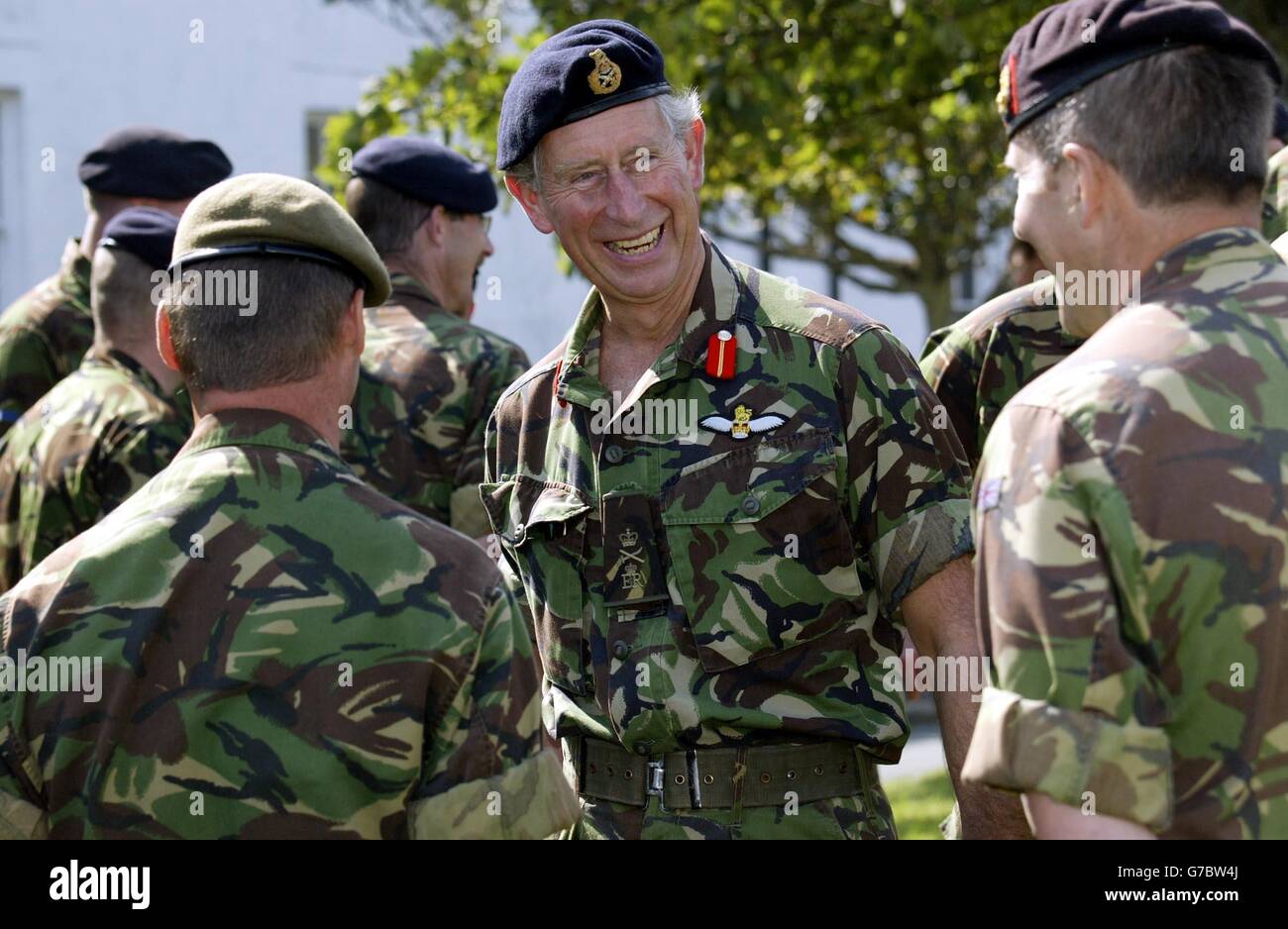 Prince Charles The Prince of Wales Meeting troops preparing to go to ...