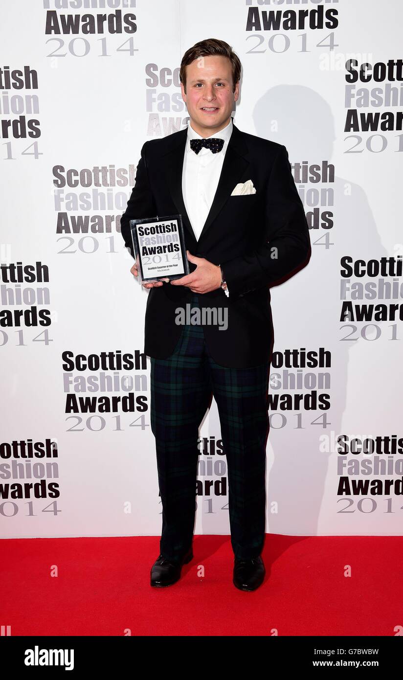 John sutton accepts scottish exporter year award hi-res stock ...