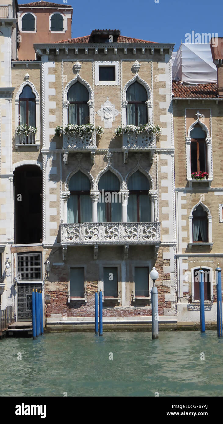 VENICE, Italy. Buildings along the Grand Canal. Photo Tony Gale Stock ...