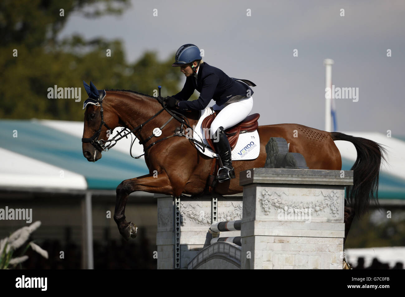 Great Britain's Gemma Tattersall riding Arctic Soul competes in the ...