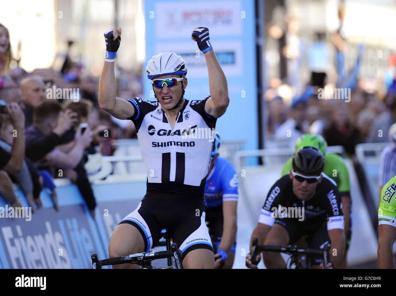 Cycling - 2014 Tour of Britain - Stage One - Liverpool Stock Photo - Alamy