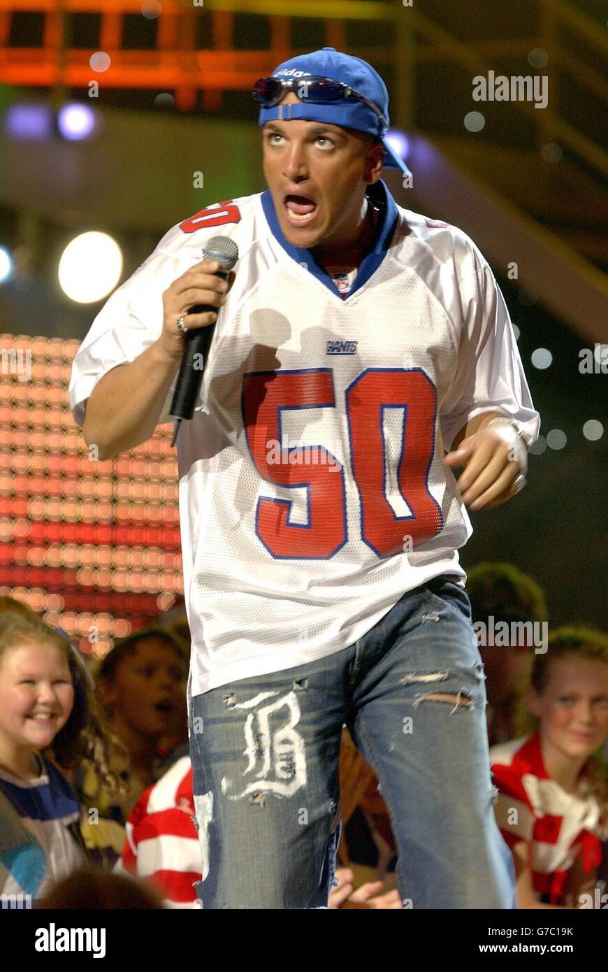 Singer Peter Andre performing onstage during the Disney Channel Kids ...