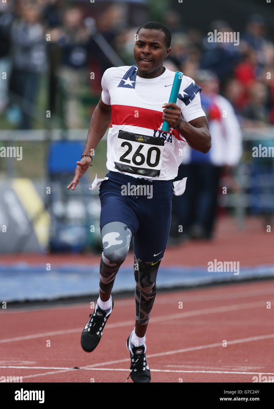 USA competitor Donald Jackson on his way to victory in his team's ...