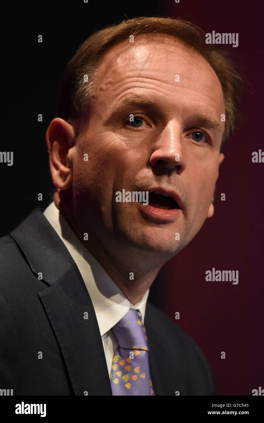 Simon Stevens, Chief Executive of NHS England addresses delegates ...