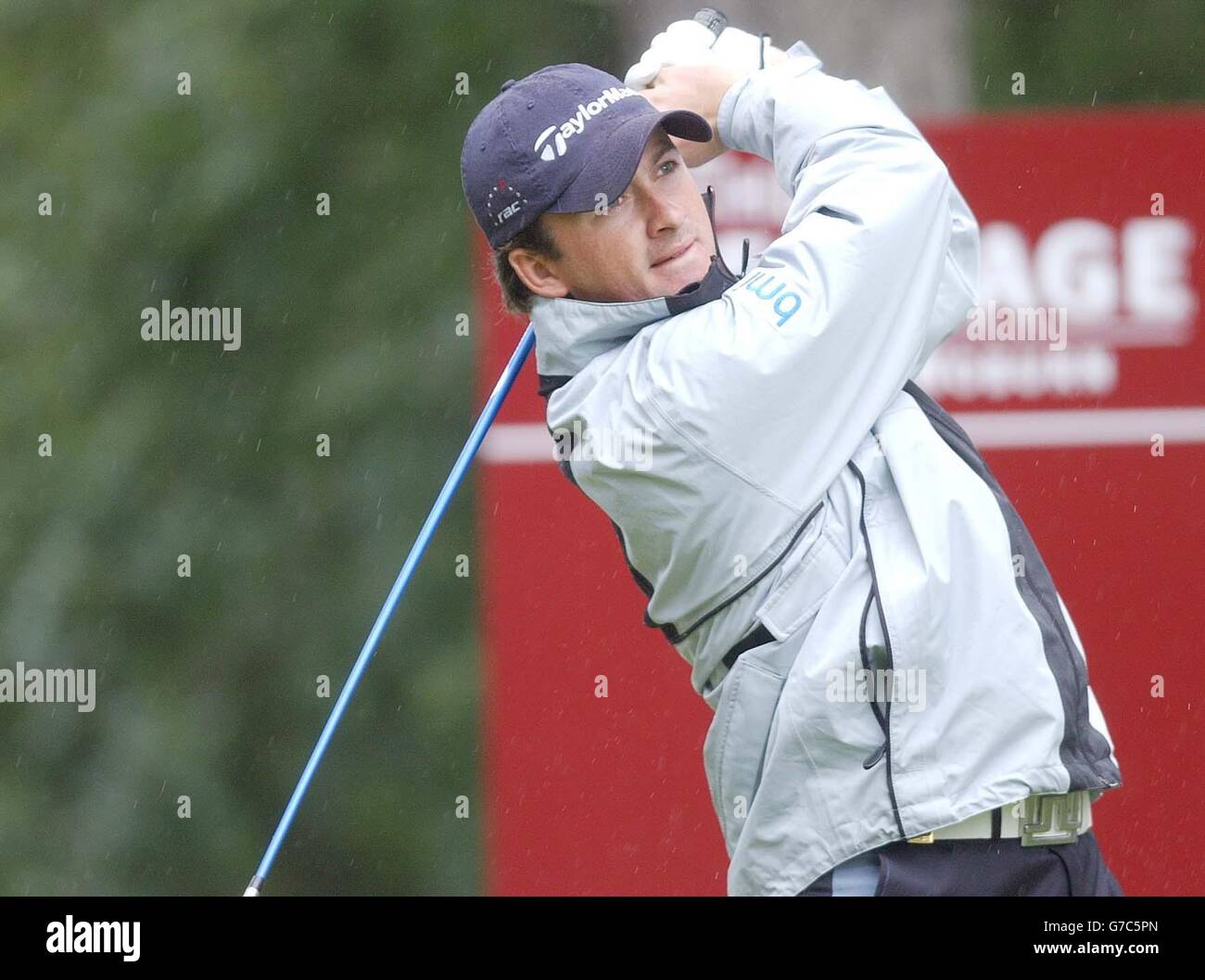 Northen Ireland's Graeme McDowell hits off the first tee as overnight ...