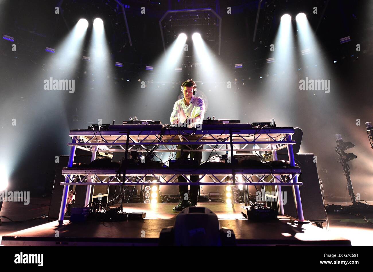 Jamie XX (Jamie Smith) performing live on stage as part of the iTunes ...
