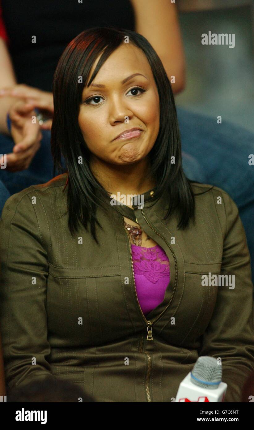 Cherise from Big Brovaz during their guest appearance on MTV's TRL ...