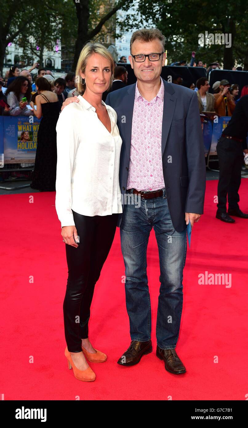 Hugh Dennis and his wife Kate Abbot-Anderson attending the premiere of ...