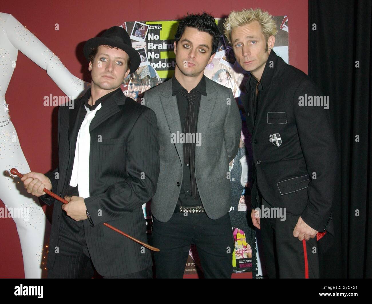 (From left to right) Tre Cool, Billie Joe Armstrong and Mike Dirnt from ...