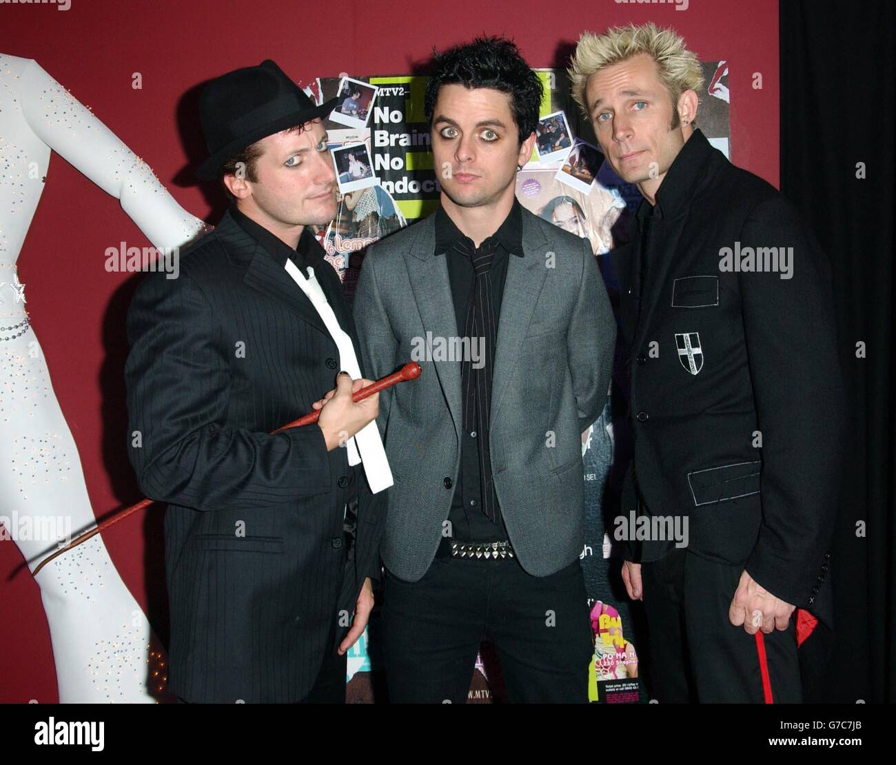 (From left to right) Tre Cool, Billie Joe Armstrong and Mike Dirnt from ...