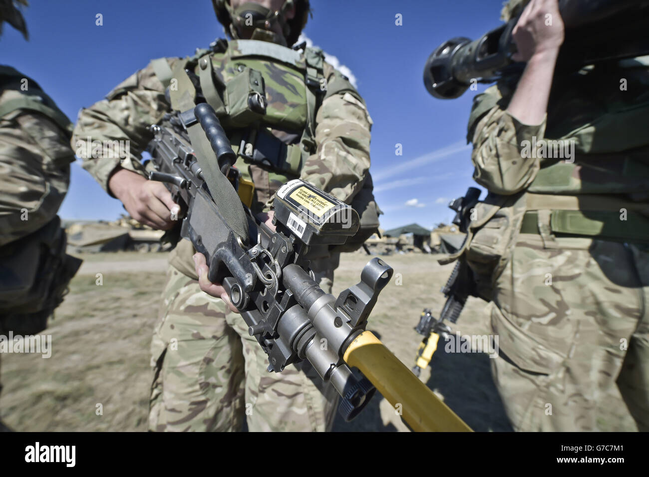 Previously unreleased picture dated 19/09/14 of the weapon laser unit ...