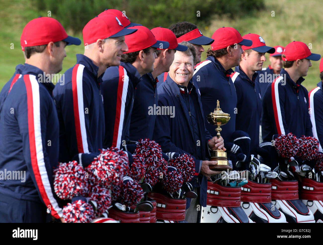 Usas captain tom watson team photocall gleneagles golf course hi-res ...